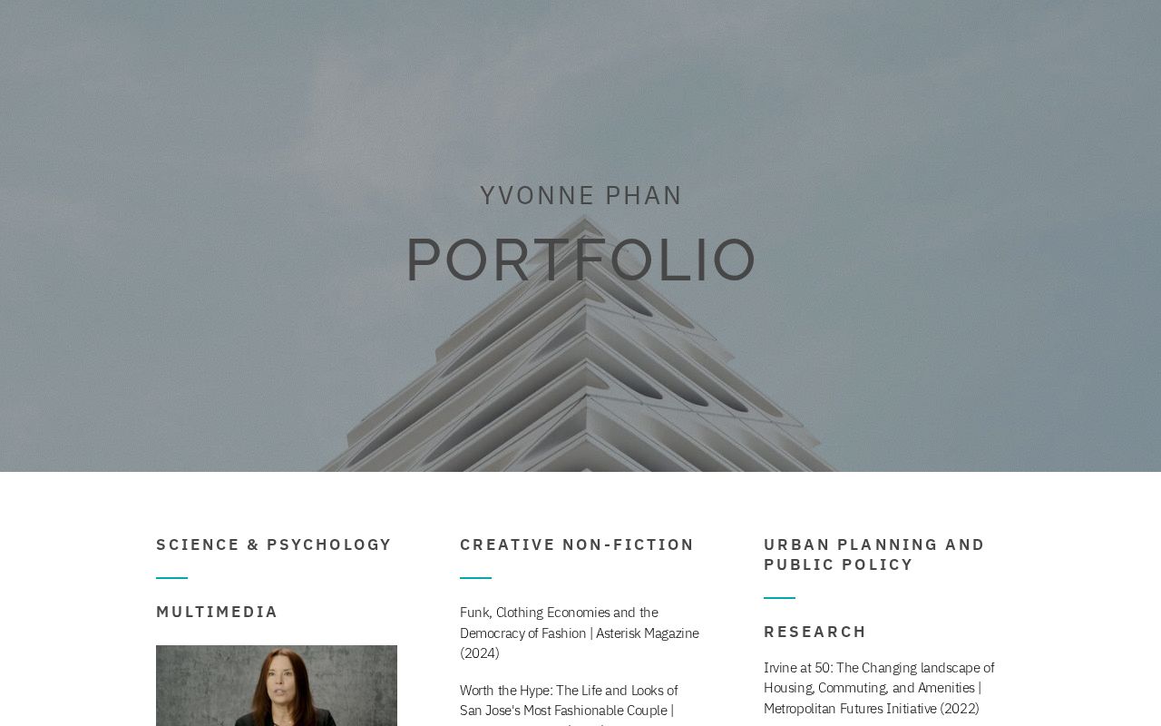 Portfolio | Yvonne Phan